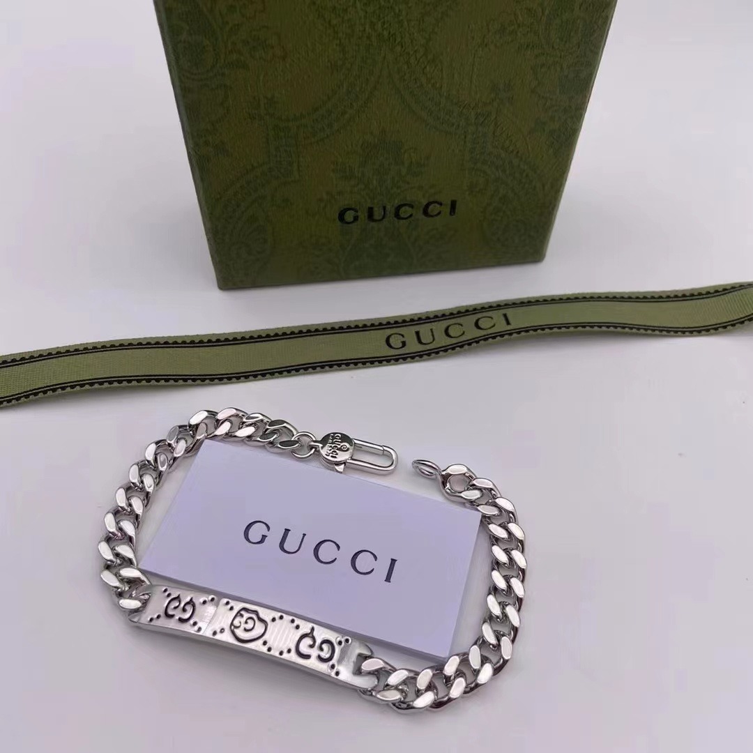 Gucci ghost series chain bracelet Gucci do old skeleton couple bracelet ...