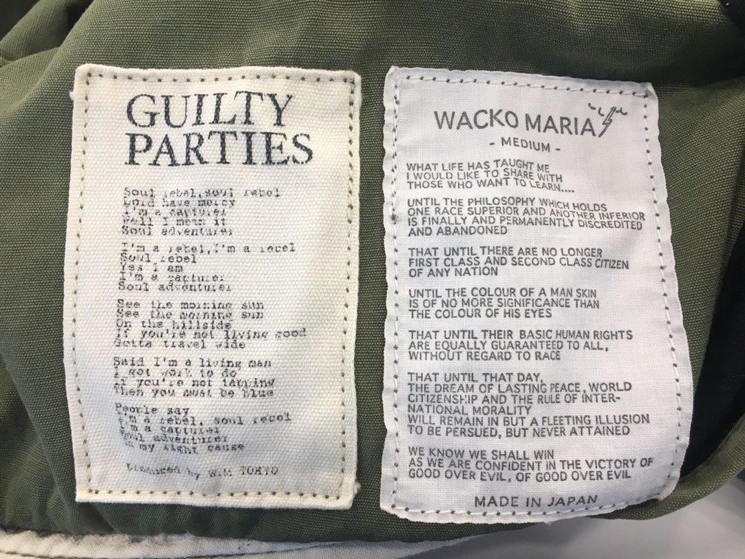 Guilty Parties Wacko Maria army jacket, Men's Fashion, Coats, Jackets ...