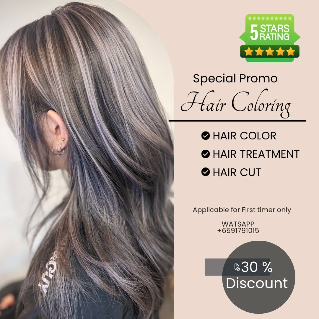 Hair Color , Hair treatment, highlights, Balayage, Rebonding , K gloss ...