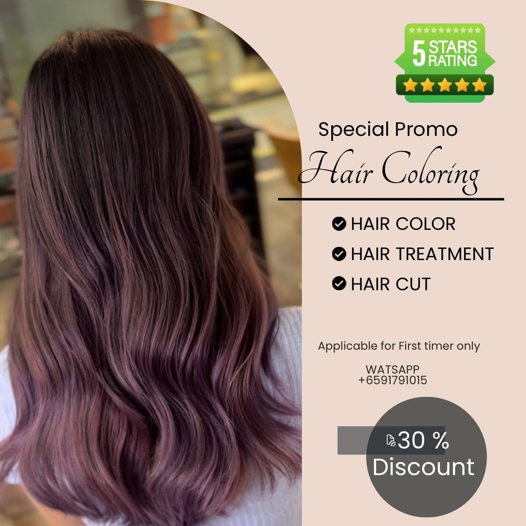 Hair Color , Hair treatment, highlights, Balayage, Rebonding , K gloss ...