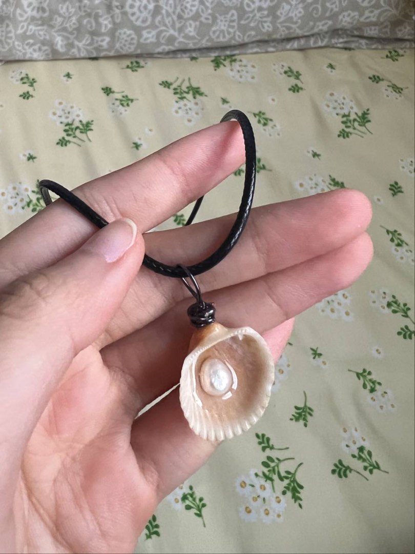 handmade french shell pearl necklace mermaidcore, Women's Fashion ...