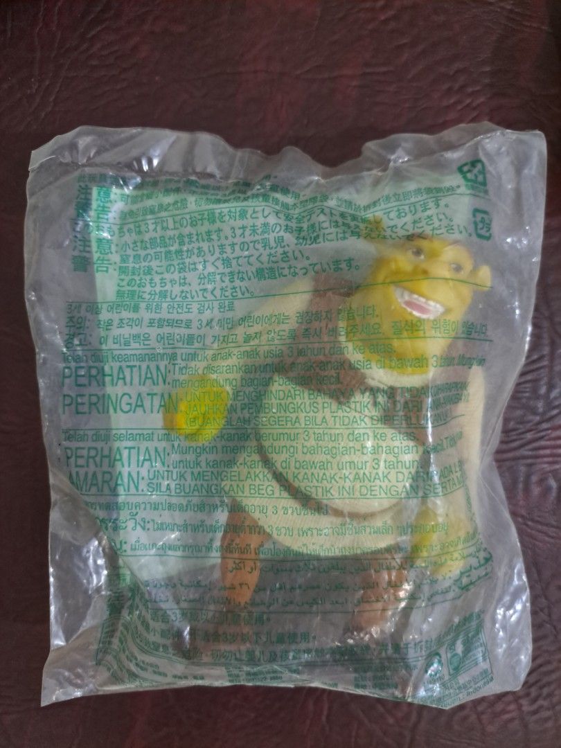 Happy Meal Shrek Rare Segel, Toys & Collectibles, Mainan di Carousell