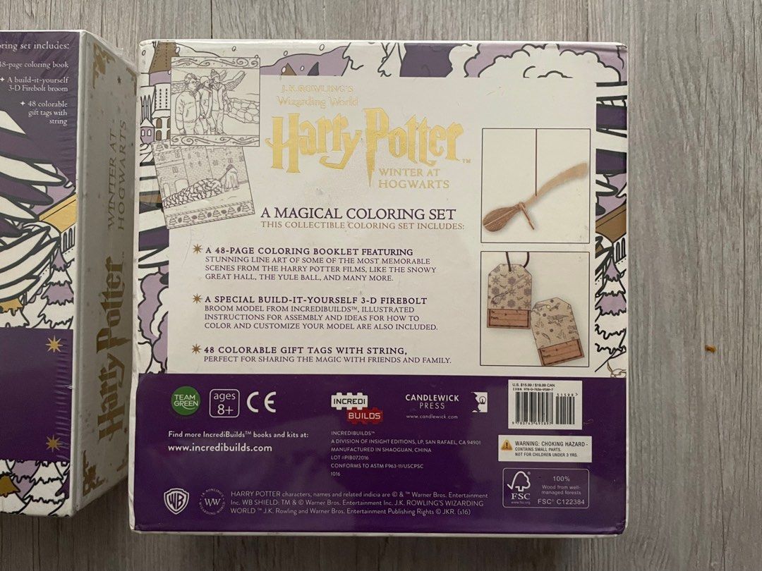 Harry Potter: Winter at Hogwarts: A Magical Coloring Set, Hobbies ...