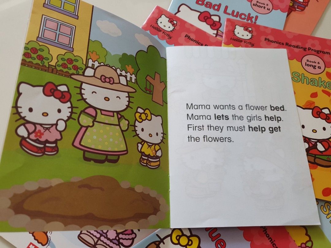 Hello Kitty Phonics books, Hobbies & Toys, Books & Magazines, Children ...