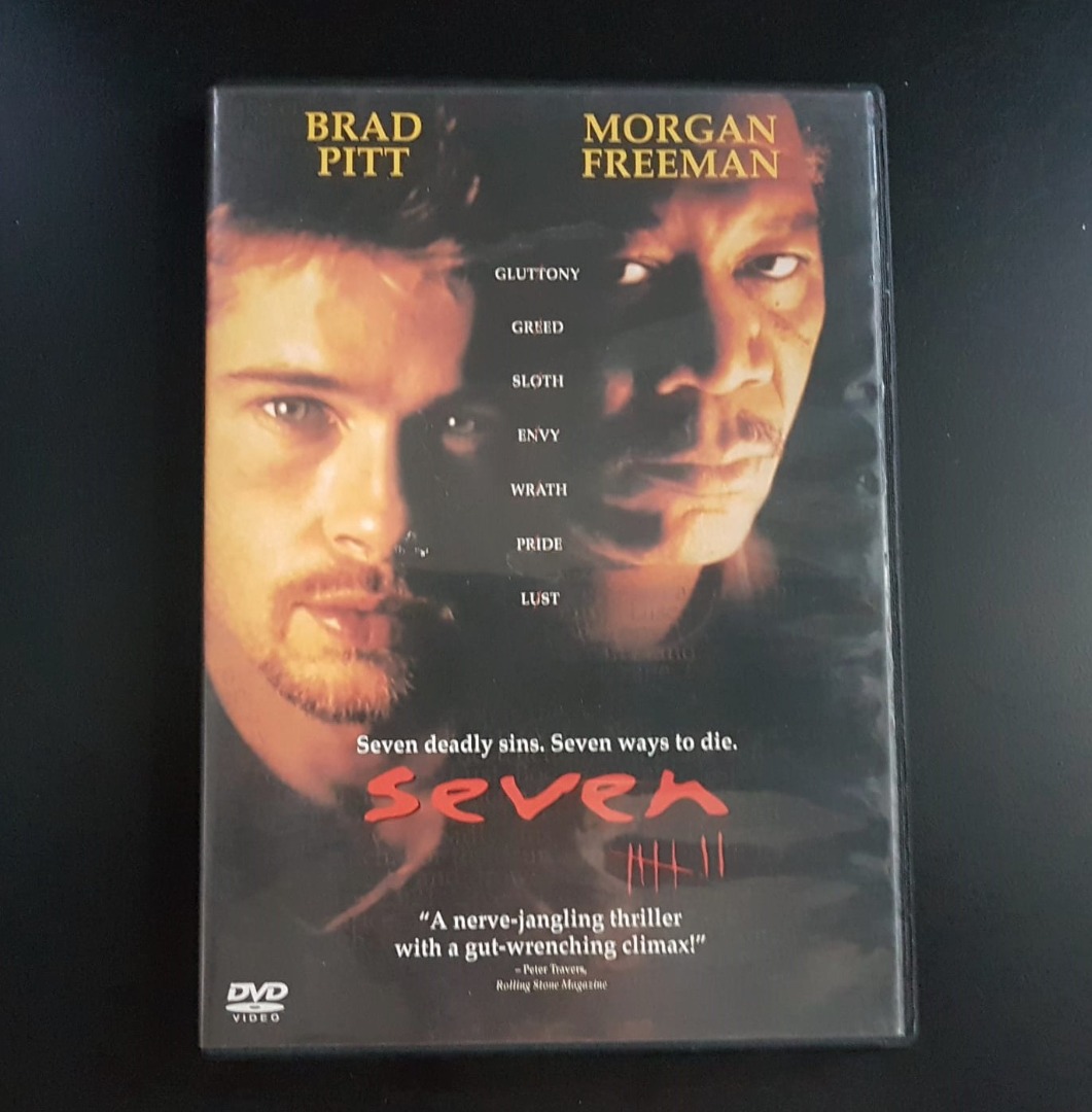 Hollywood Blockbusters, SEVEN, Brad Pitt, Morgan Freeman, 1995 crime ...