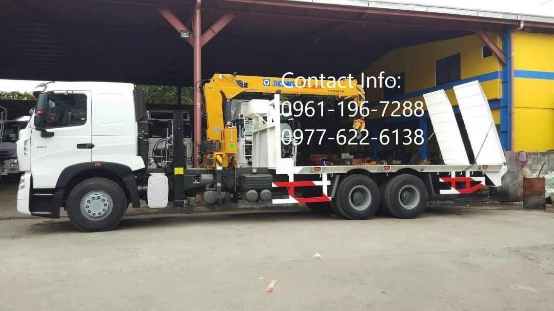 Howo A7 10w Self loading with 5 tons Boom 380hp E4, Special Vehicles ...