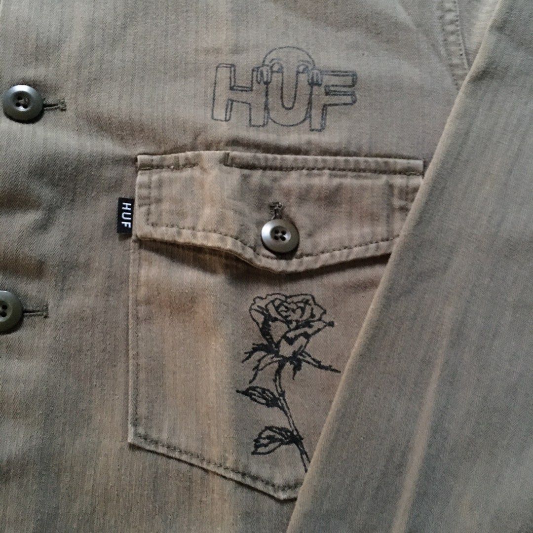 Huf Olive Green Army Jacket on Carousell