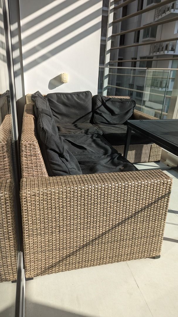 Ikea SOLLERON + KUDDARNA Outdoor Furniture Lounge, Furniture & Home ...