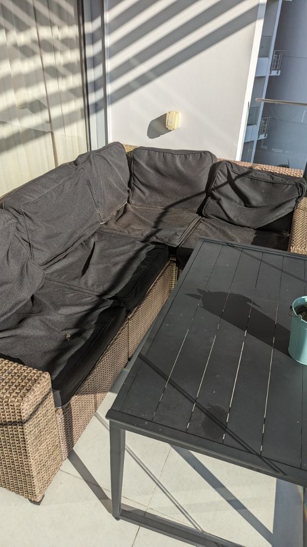 Ikea SOLLERON + KUDDARNA Outdoor Furniture Lounge, Furniture & Home ...