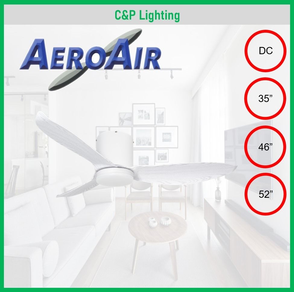 [Installation Promo] Aeroair AA335 35" / 46" / 52" 3 Blades DC Ceiling ...