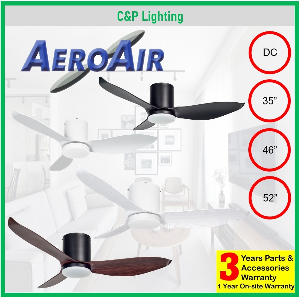 [Installation Promo] Aeroair AA335 35" / 46" / 52" 3 Blades DC Ceiling ...