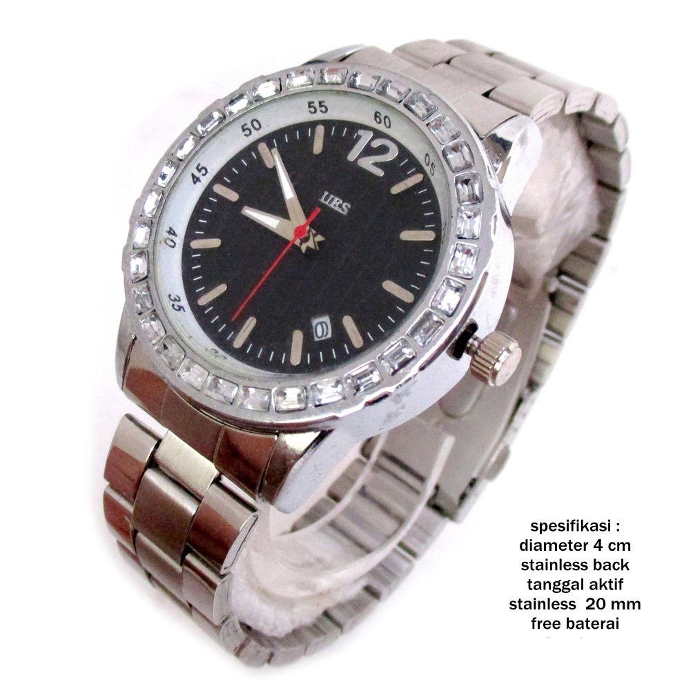 Jam Kristal Tanggal Stainless Big GS Female, Barang Mewah, Jam Tangan ...