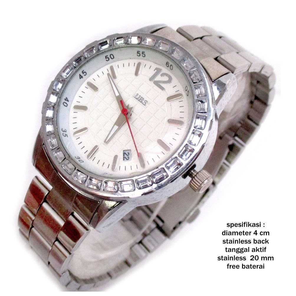 Jam Kristal Tanggal Stainless Big GS Female, Barang Mewah, Jam Tangan ...