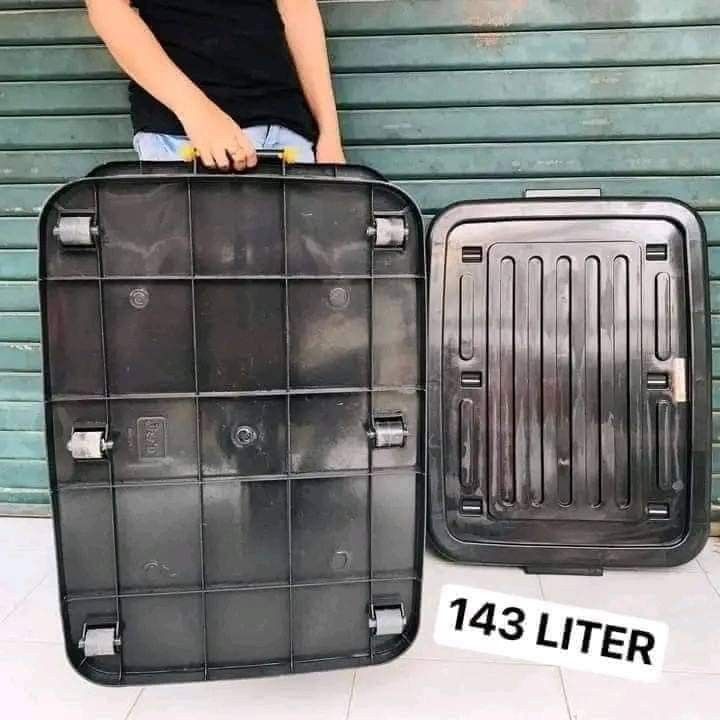J&T Master Box / Storage Box with Wheels 102L & 143L Black on Carousell