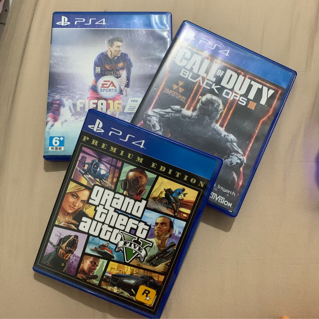 Kaset PS 4 - FIFA 16, Call of Duty, Grand Theft Auto, Video Game, Game ...