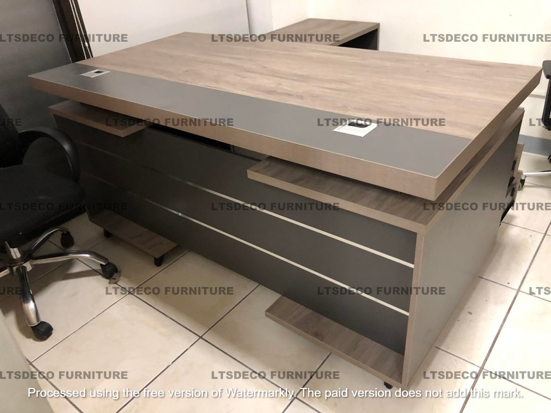 L Shape Executive Table, Office Table, Office Partition & Furniture ...