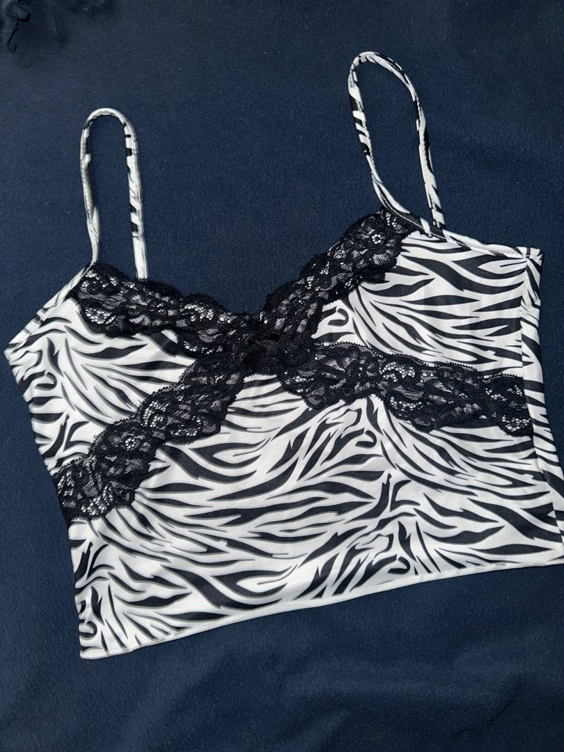 lace zebra top on Carousell