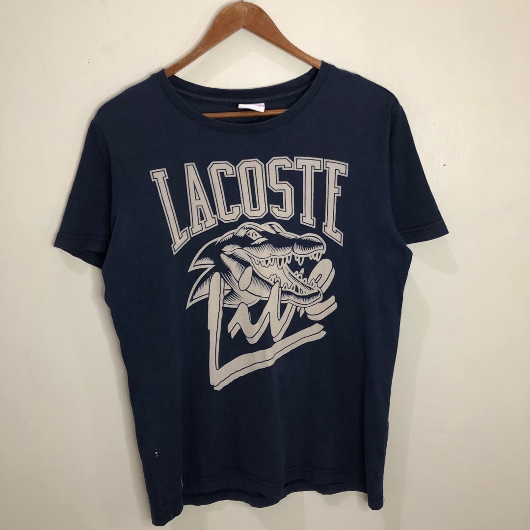 LACOSTE BIG LOGO NAVY BLUE on Carousell