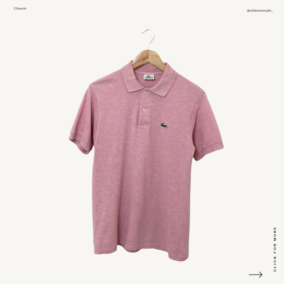 Lacoste Charm Pink Polo Shirt on Carousell