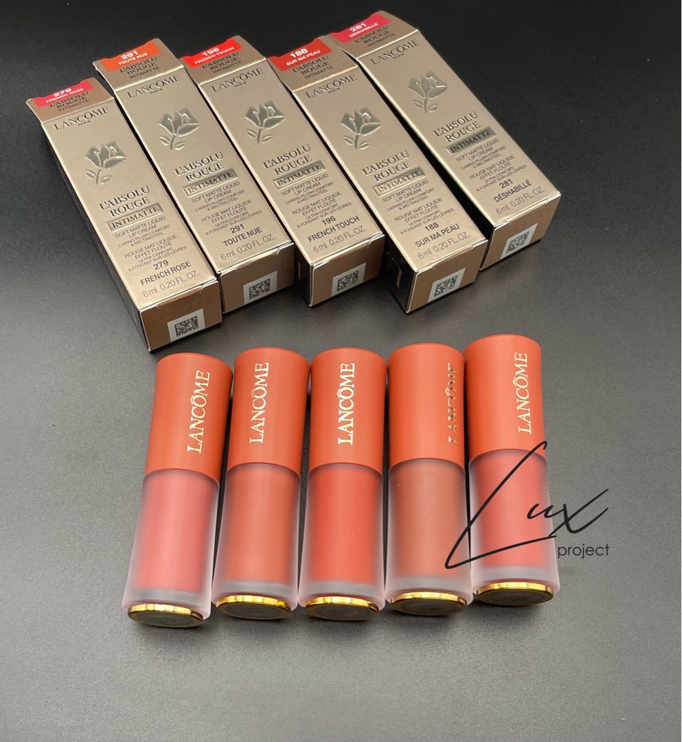 Lancôme L’ABSOLU ROUGE INTIMATTE SOFT MATTE LIQUID LIP CREAM COLLECTION ...