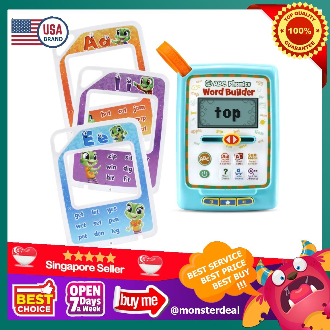 LeapFrog LF80-611100 ABC Phonics Word Builder Learning Toy, Hobbies ...