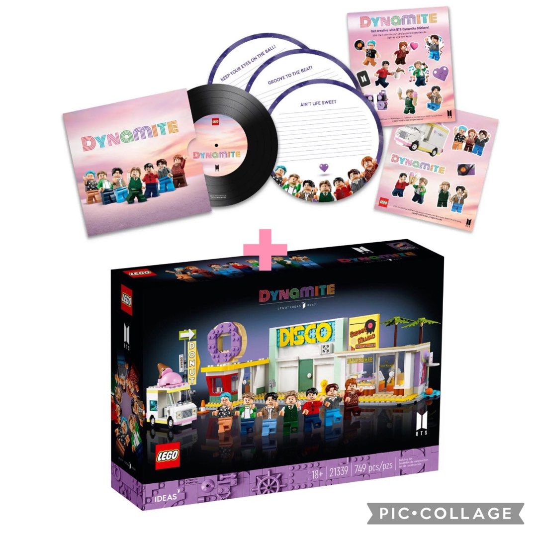 LEGO IDEAS 21339 BTS Dynamite with (Ready Stock) LEGO 21339 BTS 4 Vinyl ...