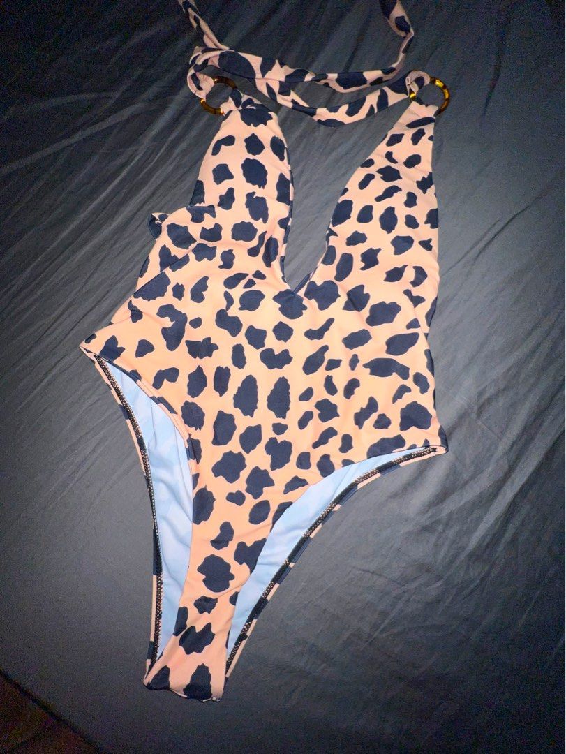 Leopard one piece set on Carousell