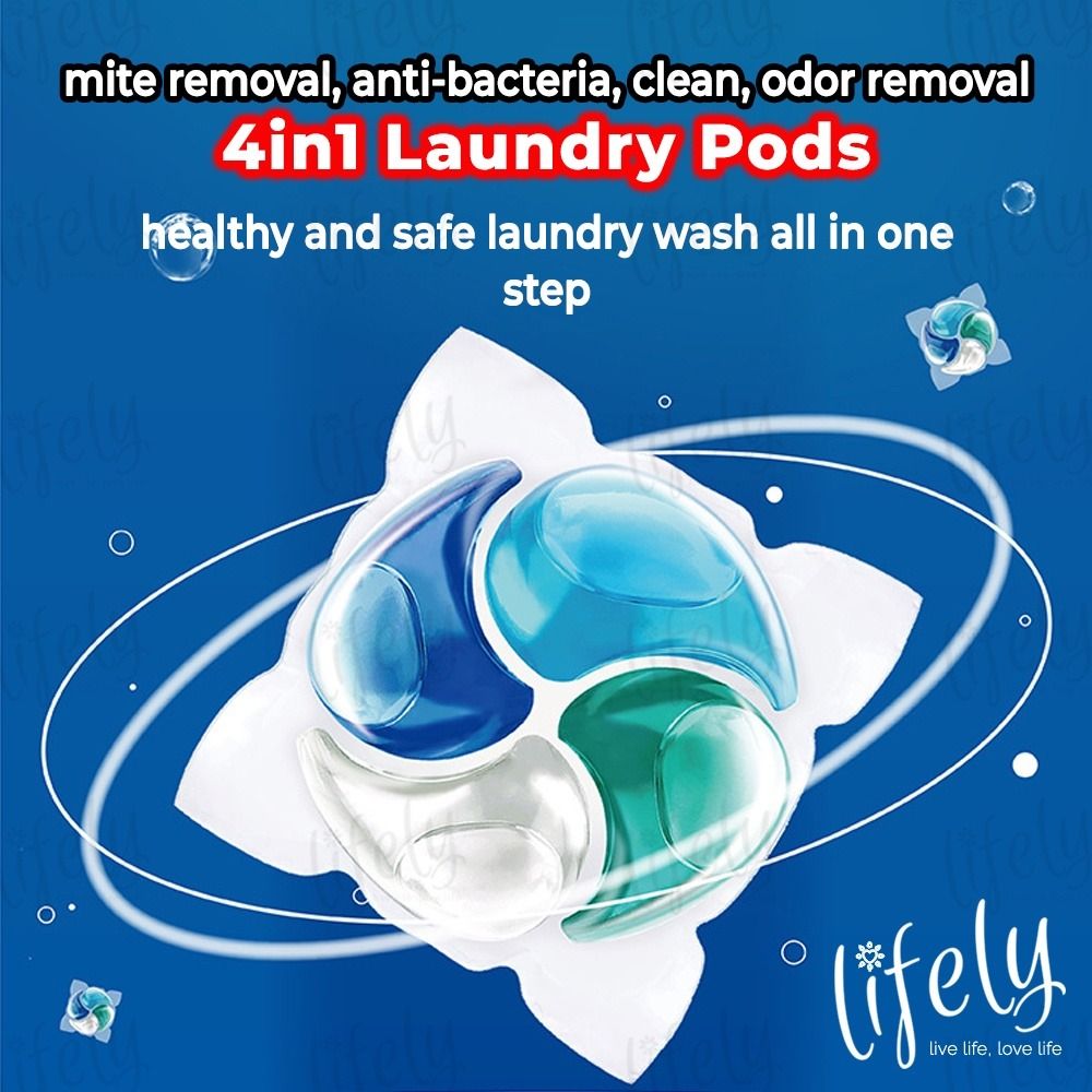 Lifely Laundry Capsule - Cheapest SG Stock, 8x Cleaning Power Laundry ...