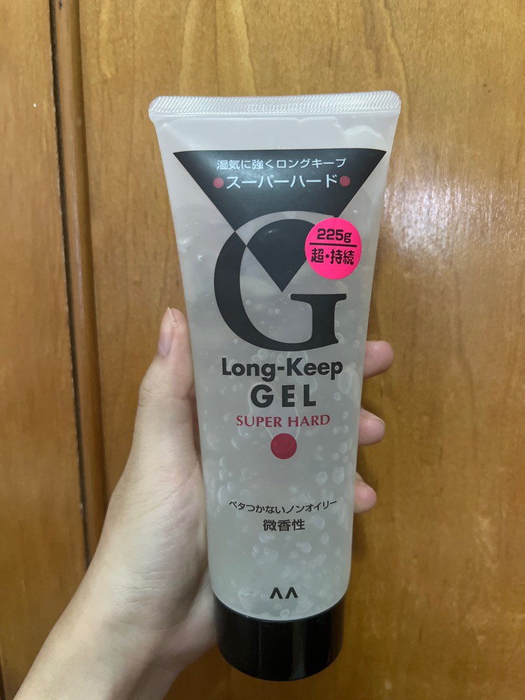 MANDOM LONG KEEP GEL SUPER HARD 225G, Beauty & Personal Care, Hair on ...