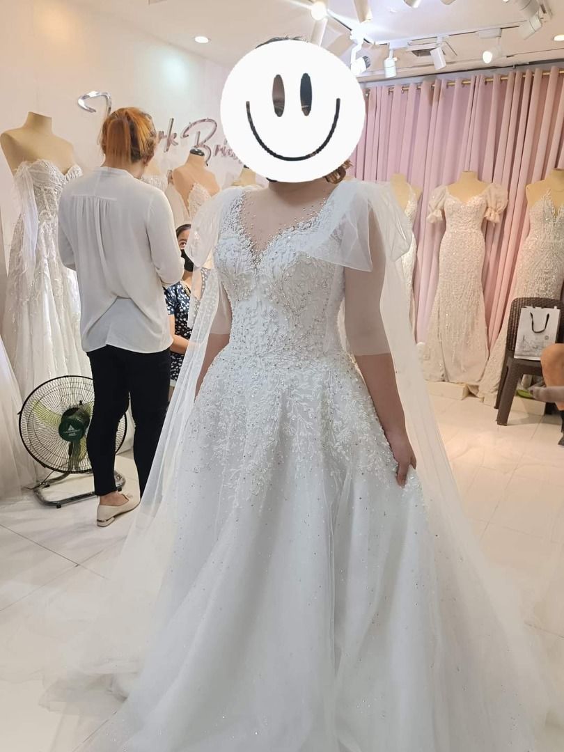 Mark Bride's Wedding Gown + 4 pc suit photo refer to last 2 photos ...