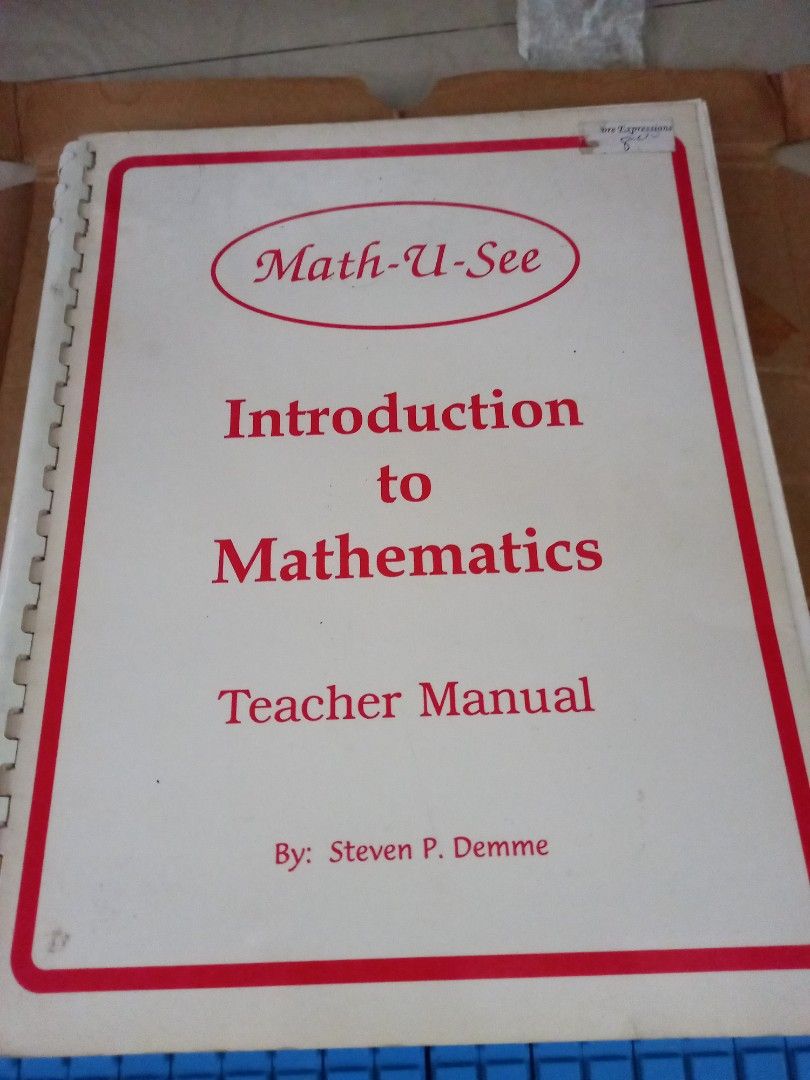 Math U See Introduction to Mathematics and Set of Math Counters on ...