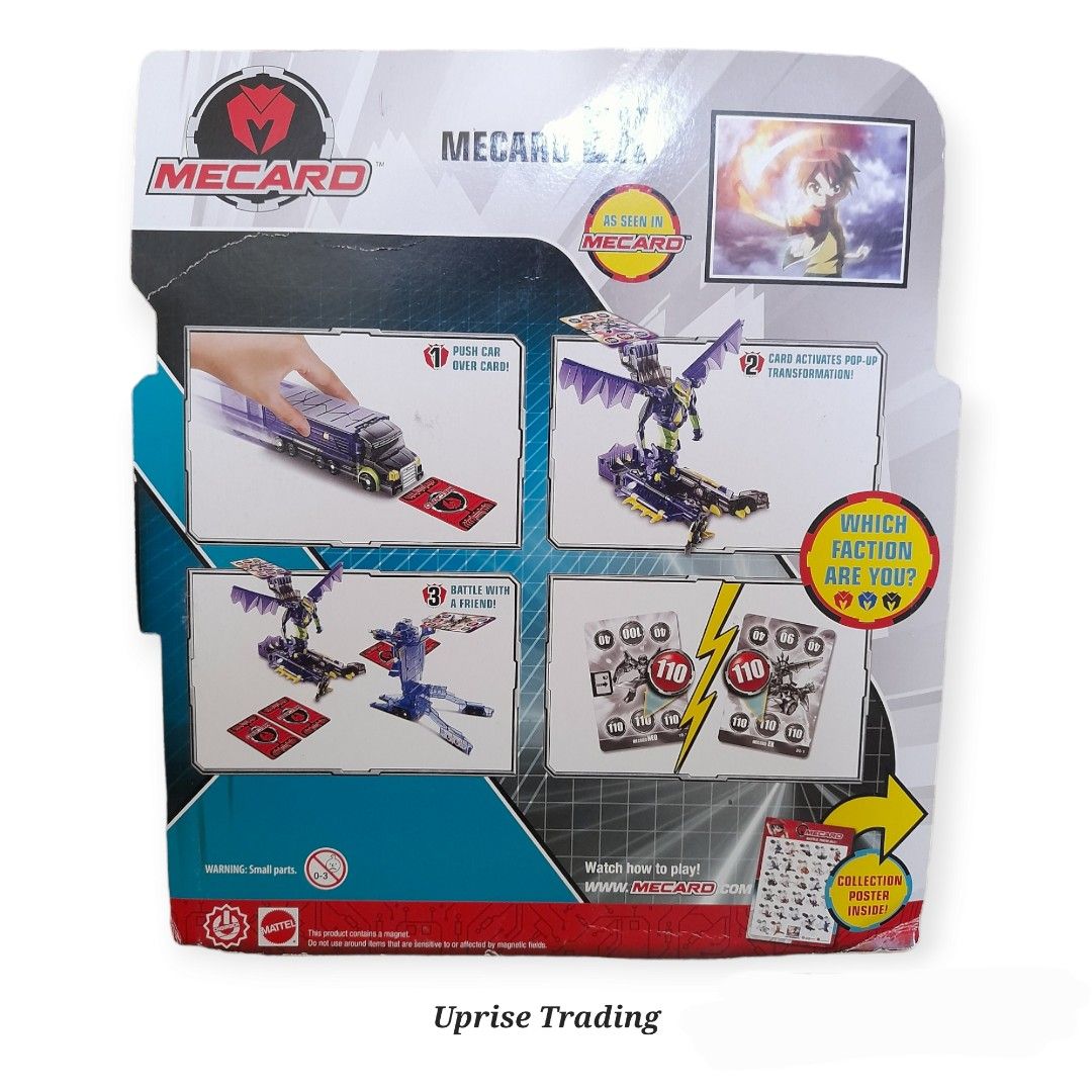 MECARD EX TOY JUMBO Mattel Transforms with card toy robot, Hobbies ...