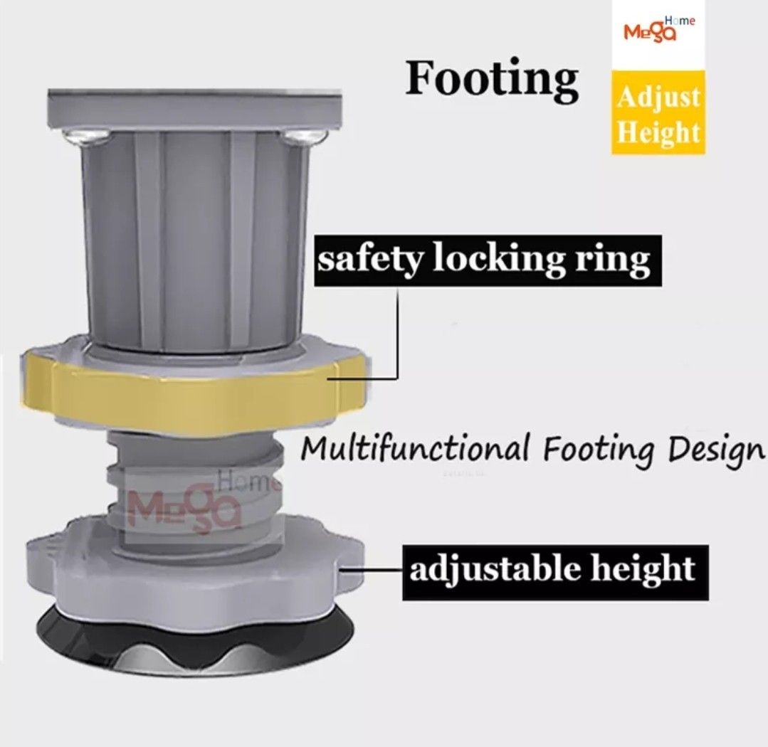 MegaHome Refrigerator Rack Stand Washing Machine Foot Stand with ...