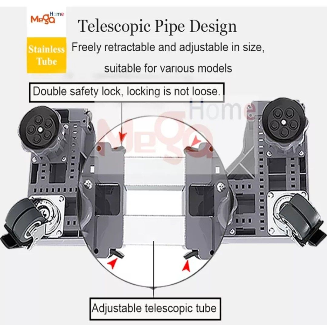 MegaHome Refrigerator Rack Stand Washing Machine Foot Stand with ...