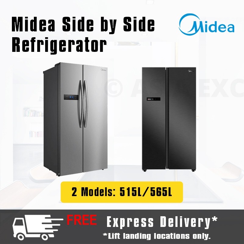 MIDEA 515L/565L SIDE BY SIDE REFRIGERATOR - MULTIPLE MODELS [MRM584S ...