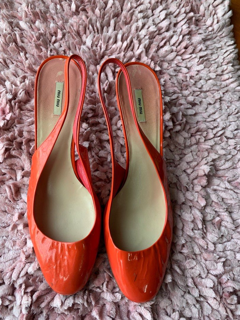 Miu Miu heels, Luxury, Sneakers & Footwear on Carousell