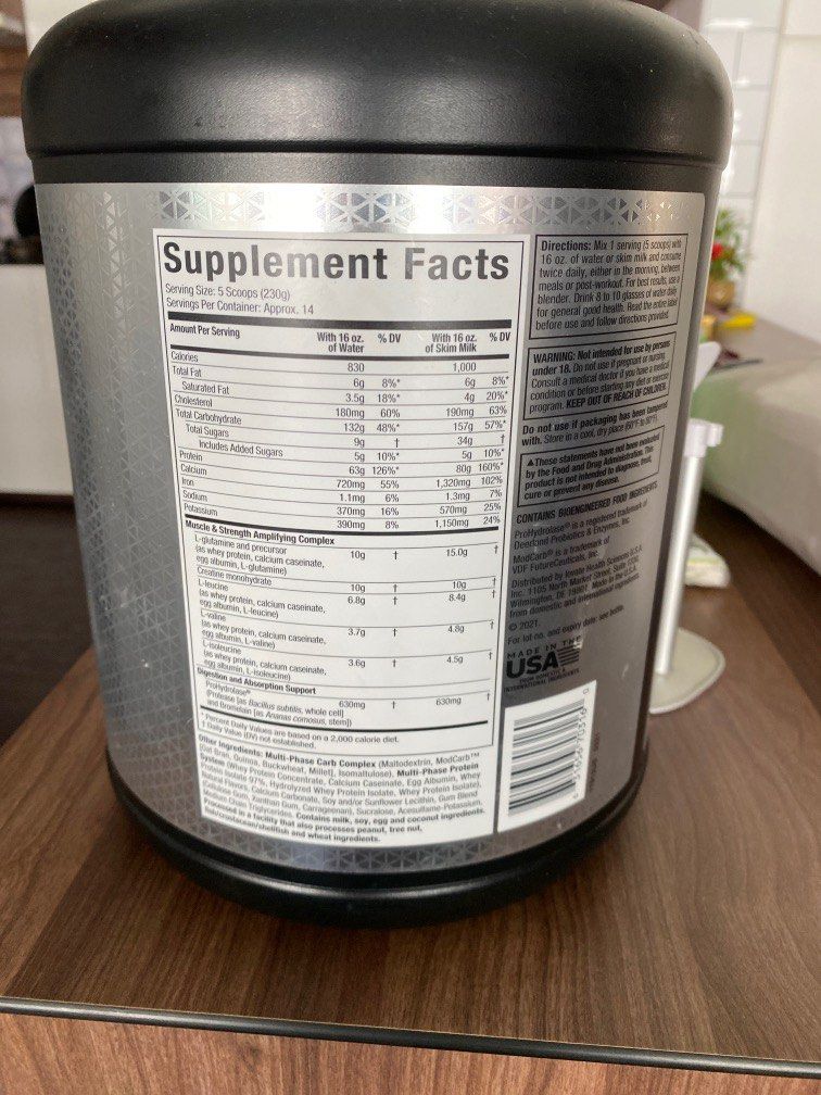 Muscletech protein powder, Health & Nutrition, Health Supplements ...