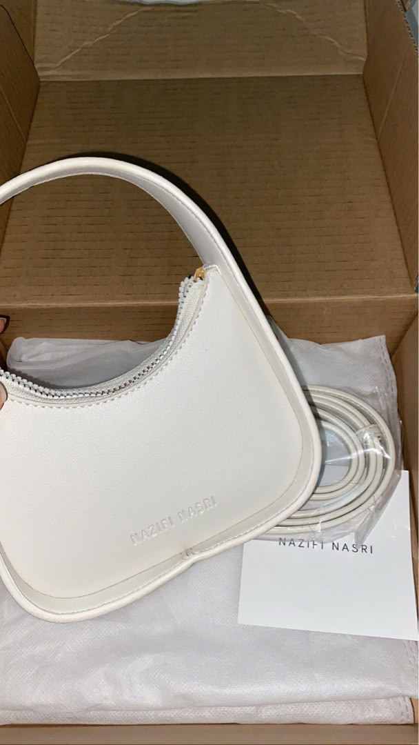 Nazifi Nasri Mini Oked in White, Women's Fashion, Bags & Wallets, Cross ...