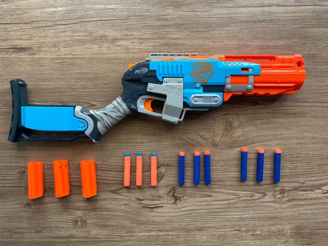 NERF Sledgefire, Hobbies & Toys, Toys & Games on Carousell