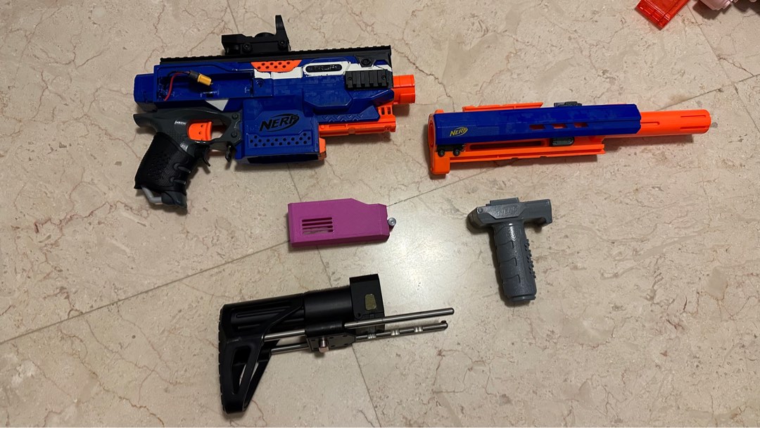 Nerf Stryfe Upgraded 130 fps full auto, Hobbies & Toys, Toys & Games on ...