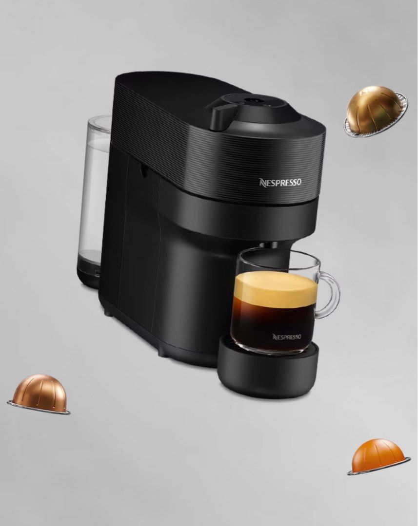 NEW Nespresso Vertuo Pop Automatic Capsule Coffee Machine Black ...