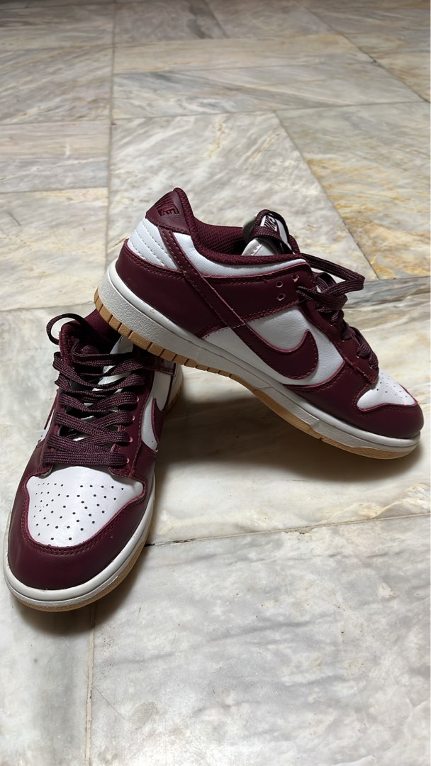 Nike SB Dunk Low Maroon on Carousell