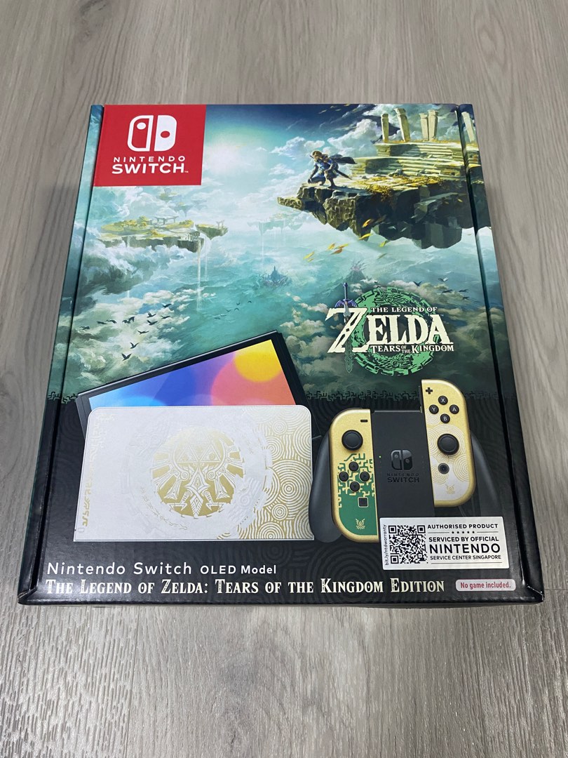 Nintendo Switch OLED Zelda TOTK, Video Gaming, Video Game Consoles ...