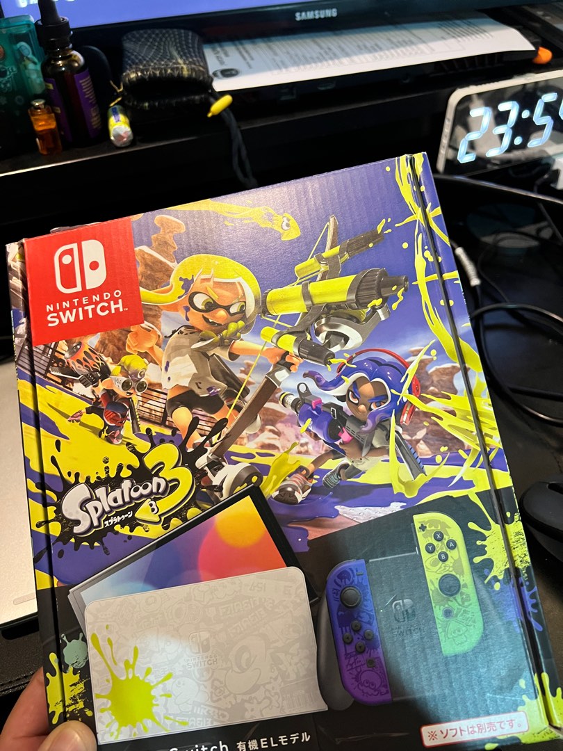 NINTENDO SWITCH SPLATOON 3 edition, Video Gaming, Video Game Consoles ...