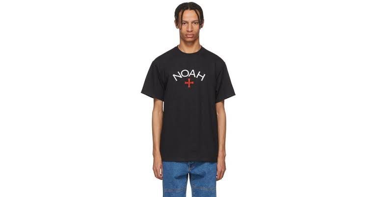 Noah Cross Logo Black Tee, Men's Fashion, Activewear on Carousell