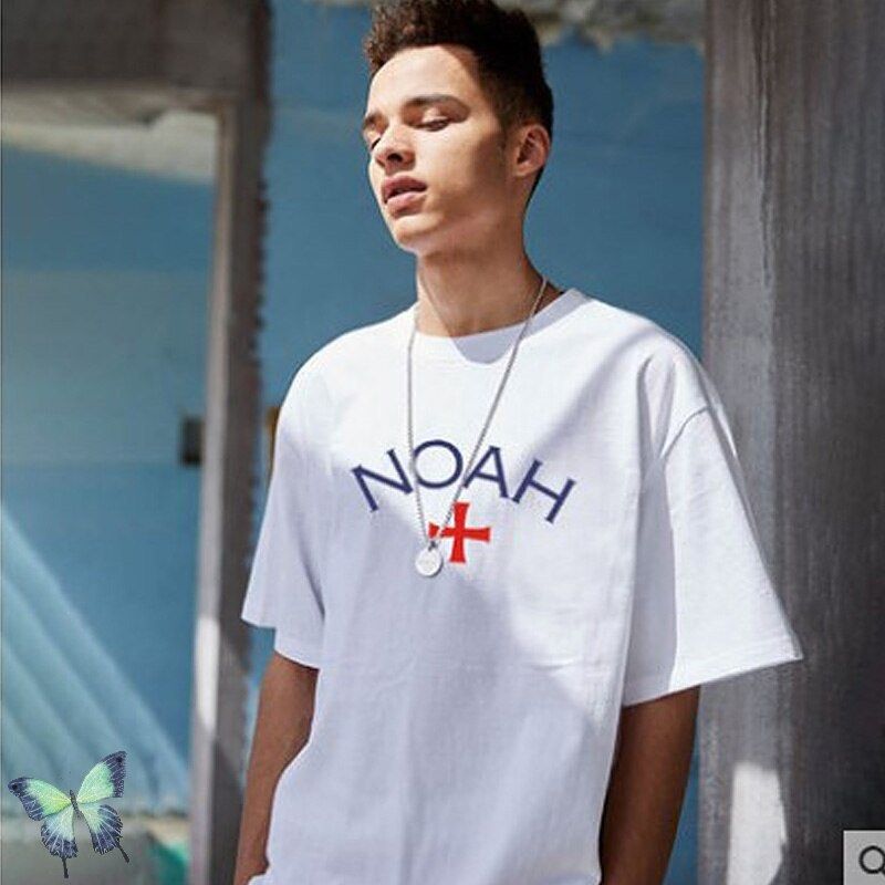 Noah Cross Logo White Tee on Carousell