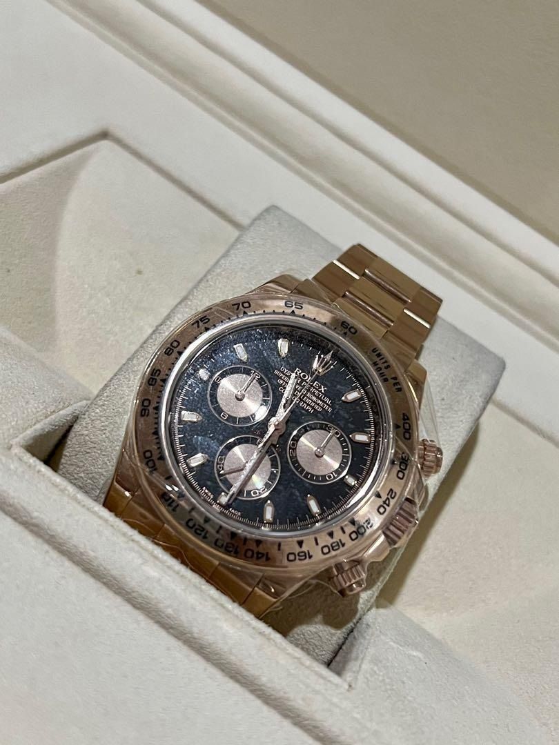 NOS Rolex Daytona Everose Gold 116505 Reverse Panda FULL RG, Luxury ...