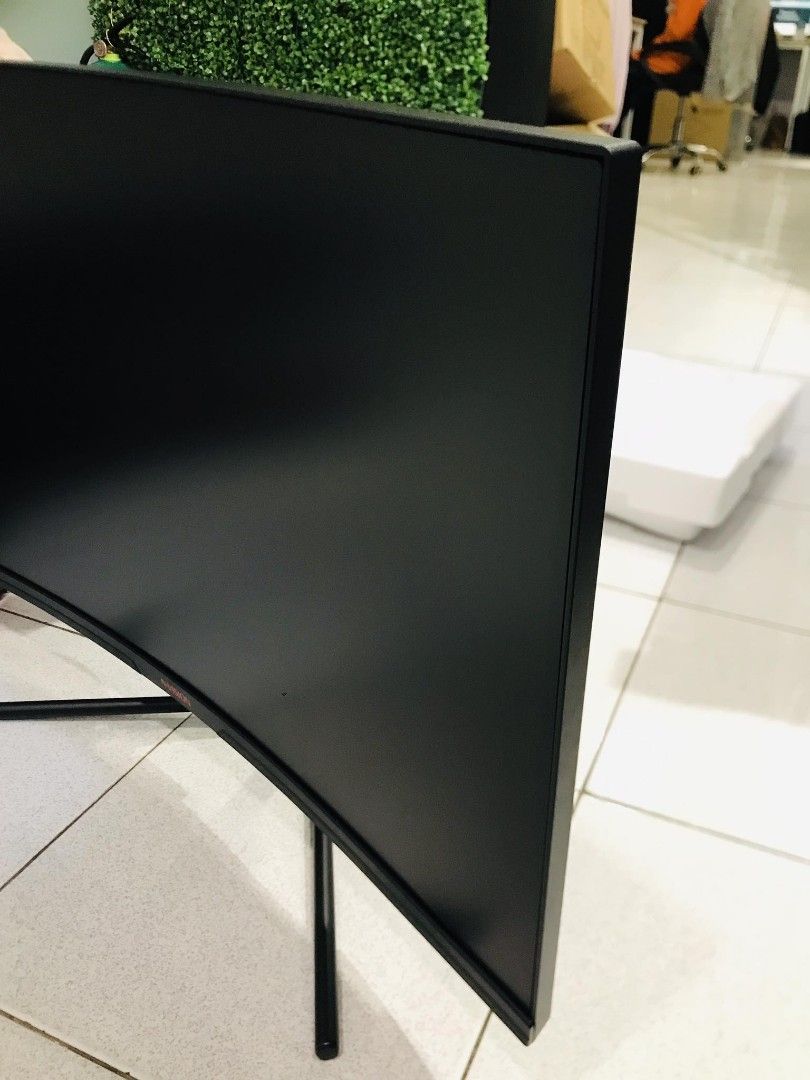 Nvision 27" Curved 165Hz LED Monitor Narrow Bezel FHD DVI HDMI DP ...