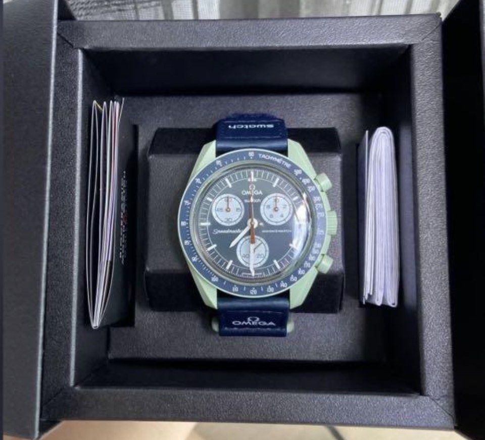 Omega x Swatch Earth Watch, Luxury, Watches on Carousell