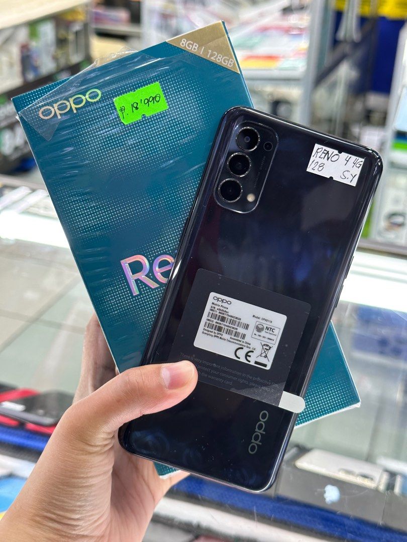 Oppo reno 4 4g 128gb 8gbram with box on Carousell